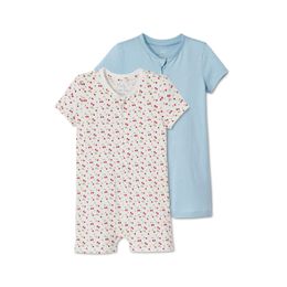 Tchibo - 2 Shorty-Pyjamas - Baby - Gr. 50/56 - wei&szlig;