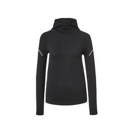 Tchibo - Seamless-Funktionslaufshirt mit Kapuze - Damen - Gr. M - anthrazit