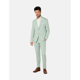 Anzug Thomas Goodwin "3024-90", Herren, Gr. 29, Untersetztgr&ouml;&szlig;en, gr&uuml;n, 68% Polyester, 28% Viskose, 4% Elasthan, unifarben, festlich, slim fit, Anz&uuml;ge, mit modischen Accessoires