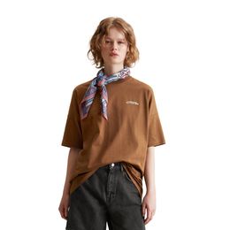 Marc O'Polo Damen T-Shirt "aus Organic Cotton"melted chocolate, Gr. XS, MARC O'POLO DENIM, unifarben, Obermaterial: 100% Baumwolle, Shirts