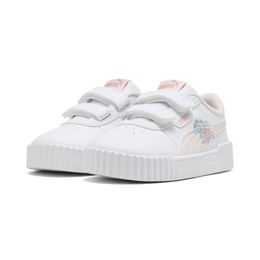 Puma Damen Sneaker "Carina 3.0 Floral Sneakers M&auml;dchen", Gr. 26wei&szlig; jasmine flower seafoam pink blau, Obermaterial: Textil, Synthetik; Futter: