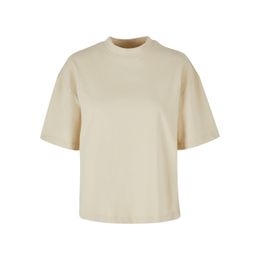 Urban Classics Damen Kurzarmshirt "Urban Classics Damen Ladies Organic Heavy Slit Tee"sand, Gr. XL, unifarben, 100% Baumwolle, Shirts