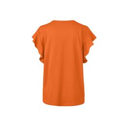 Tchibo - Shirt mit Volant - Damen - Gr. XL - orange