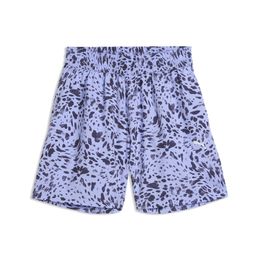 Shorts Puma "Essentials Graphics Animal High-Rise Bedruckte 4" Shorts Damen", Damen, Gr. XL, Normalgr&ouml;&szlig;en, intense lavender lila, Obermaterial: 100% Polyester, bedruckt, regular fit, Hosen Shorts