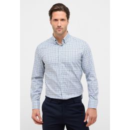 Eterna Herren Langarmhemd "MODERN FIT"gr&uuml;n, Gr. 42, Twill, 100% Baumwolle, Hemden, NON IRON (b&uuml;gelfrei)