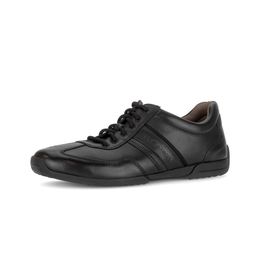 Sneaker Gabor "Gabor Sneaker low Glattleder", Damen, Gr. 39, schwarz, Schuhe Sneaker