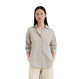 Marc O'Polo Langarmbluse MARC O'POLO "aus Crinkle-Viskose-Mix", Damen, Gr. 38, bunt (md62), Obermaterial: 85% Viskose, 15% Polyamid, gestreift, relaxed fit normal, normaler Saum, Blusen