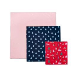 Tchibo - Stoff-Geschenkpapier - blau