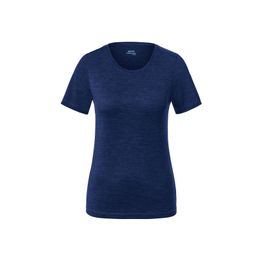 Tchibo - Funktionsshirt mit Wolle (Merinowolle) - Damen - Gr. XS - blau