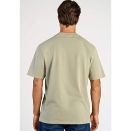 T-Shirt LINDBERGH "LINDBERGH T-shirt", Damen, Gr. L, dusty olive, Oberstoff: 100% Baumwolle, oversize, Rundhals, Shirts T-Shirt