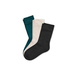Tchibo - 3 Paar Socken - Damen - Gr. 35-38 - smaragdgr&uuml;n