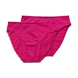 Tchibo - 2 Slips - Damen - Gr. S - pink