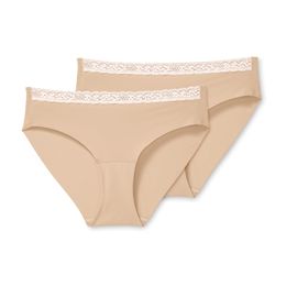 Tchibo - 2 Slips &raquo;Magic Cut&laquo; - Damen - Gr. S - beige