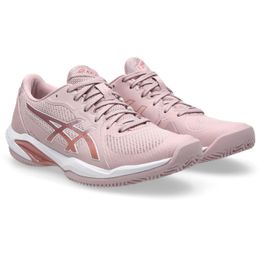Tennisschuh asics "SOLUTION SWIFT FF 2 CLAY", Damen, Gr. 40, morganite, rose rouge, Textil, Schuhe, Sandplatzschuhe f&uuml;r Aschepl&auml;tze