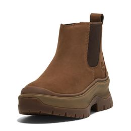 Chelseaboots Timberland "ROXIE LANEMID CHELSEA BOOT", Damen, Gr. 41,5, braun (rust nubuck), Leder, Schuhe Chelseaboots, Stiefelette, Winterschuhe, Ankle Boots