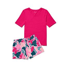 Tchibo - Shorty-Pyjama-Set - Damen - Gr. S - pink