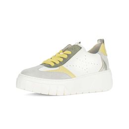 Sneaker Gabor "Sneaker low Materialmix Leder", Damen, Gr. 41, multicolour, Schuhe Sneaker