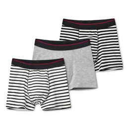Tchibo - 3 Jungen-Slipboxer - Jungen - Gr. 122/128 - schwarz/gestreift
