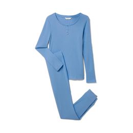 Tchibo - Pyjama - Damen - Gr. S - hellblau