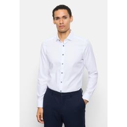 Businesshemd OLYMP "OLYMP Level Five, body fit, Royal Kent", Herren, Gr. 38, Normaler Arm, wei&szlig;, 97% Baumwolle, 3% Elastolefin, Hemden