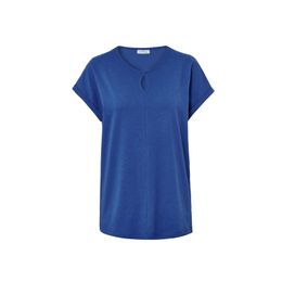 Tchibo - Shirt aus Leinenmix - Damen - Gr. M - blau