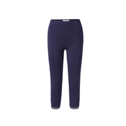 Tchibo - 3/4-Leggings mit Spitzenborte - Damen - Gr. XXL - dunkelblau
