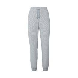 Tchibo - Pyjamahose - Damen - Gr. M - wei&szlig;/gestreift