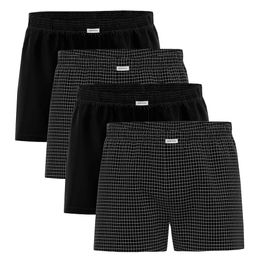 Seidensticker Boxershorts Herren Gr&ouml;&szlig;e XXL schwarz / wei&szlig;
