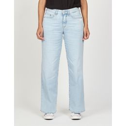 Gang Damen Weite Jeans "94CARLOTTA"summer bleached, Gr. 32, Denim/Jeans, Obermaterial: 88% Baumwolle, 9% Elastomultiester, 3% Elasthan, Jeans, weiter