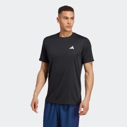T-Shirt adidas Performance "TR-ES BASE T", Herren, Gr. L, schwarz-wei&szlig; (schwarz, wei&szlig;), Obermaterial: 100% Polyester, clean, Shirts T-Shirt, AEROREADY Technologie, Piqueoptik