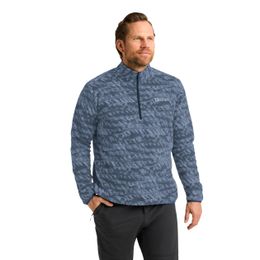 Fleecepullover Jack Wolfskin "BIG SKY HZ M", Herren, Gr. S, midnight sky, Obermaterial: 100% Polyester, Sweatshirts Fleecepullover