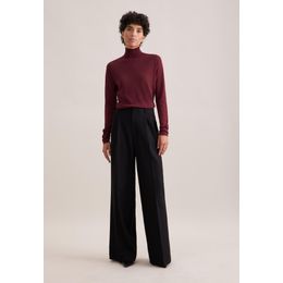 Culotte Seidensticker, Damen, Gr. 36, Normalgr&ouml;&szlig;en, schwarz, 39% Wolle, 33% Polyester, 14% Viskose, 13% Polyamid, 1% Elasthan, unifarben, Hosen Culotte