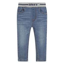 Schlupfjeans LEVI'S KIDS "PULL ON SKINNY JEANS", Jungen, Gr. 24/92, N-Gr, rushmore, Denim/Jeans, Obermaterial: 59% Baumwolle, 40% Viskose, 1% Elasthan, Jeans Schlupfjeans, for Baby BOYS