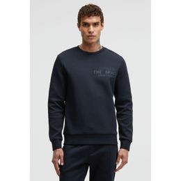 Sweater CMPD, Herren, Gr. L, true navy, Material: 80% Baumwolle, 16% Polyester, 4% Elasthan, bedruckt, regular fit normal, Rundhals, eingesetzt Rippb&uuml;ndchen, Sweatshirts Sweater, mit Baumwolle
