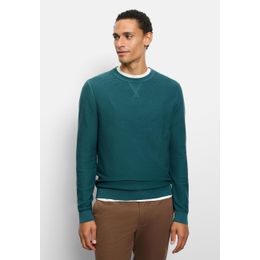 Strickpullover OLYMP "OLYMP Casual Strick", Herren, Gr. 4XL, t&uuml;rkis, 100% Baumwolle, Pullover Strickpullover