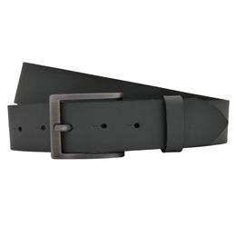 Lederg&uuml;rtel AnnaMatoni "AnnaMatoni Herren Lederg&uuml;rtel Zeitloses Design G&uuml;rtel 4cm breit", Herren, Gr. TW85 - 100cm Gesamtl&auml;nge, grau 730, 100% Leder, G&uuml;rtel Lederg&uuml;rtel