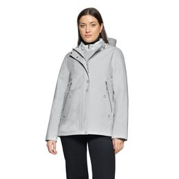 Outdoorjacke Betty Barclay "Damen mit Kapuze", Damen, Gr. 36, glacier wei&szlig;, Obermaterial: 100% Polyester; Besatz: 100% Polyamid; Futter: 100% Polyester; F&uuml;llung: 100% Polyester, A-Linie, Jacken Outdoorjacke