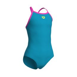 Badeanzug arena "GIRL'S arena SWIMSUIT LIGHT DROP SOLID f&uuml;r M&auml;dchen", M&auml;dchen, Gr. 152 (146), N-Gr, eyeblush, shocking pink, shocking pink, Obermaterial: 82% Polyester, 18% Elasthan, Badeanz&uuml;ge Badeanzug