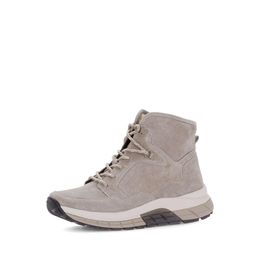 Stiefelette Gabor "Sportliche Stiefelette Rauleder", Damen, Gr. 37,5, beige, Schuhe Stiefelette