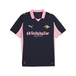Poloshirt Puma "Palermo F.C. 25/26 Replica Ausw&auml;rtstrikot Herren", Herren, Gr. M, deep navy team light pink blau, 100% Polyester, regular fit, Shirts