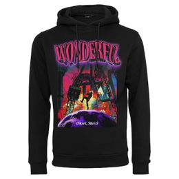 Kapuzensweatshirt MisterTee "MisterTee Herren Wonderful Hoody", Damen, Gr. XL, schwarz, 65% Baumwolle, 35% Polyester, unifarben, Sweatshirts