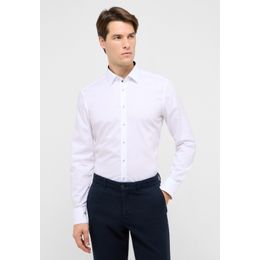 Langarmhemd Eterna "SLIM FIT", Herren, Gr. 40, Normalgr&ouml;&szlig;en, wei&szlig;, Twill, 100% Baumwolle, schmal, Manschette, Hemden, NON IRON (b&uuml;gelfrei)