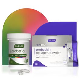 nupure Biome Beauty Duo - Unterst&uuml;tzt Darm und nat&uuml;rlichen Glow mit zwei wissenschaftlich gepr&uuml;ften Formeln, die die Verdauung ausgleichen und f&uuml;r strahlende