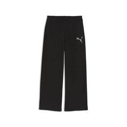 Sporthose Puma "Essentials Graphics Bedazzled Slouchy Hose Damen", Damen, Gr. S, Normalgr&ouml;&szlig;en, schwarz, Obermaterial: 68% Baumwolle, 32% Polyester; Taschenfutter: 100% Baumwolle, oversize, Hosen Sporthose