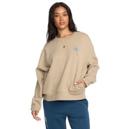 Billabong Damen Sweatshirt "Palmin Camp"cobblestone, Gr. XL, 80% Baumwolle, 20% Polyester, Sweatshirts