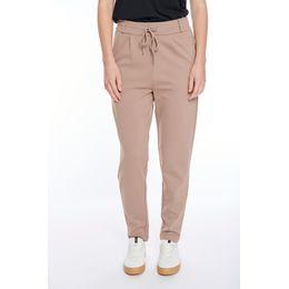Jogger Pants ZABAIONE "Le44andra", Damen, Gr. L (40), N-Gr, grau (taupe), Milano Rib, Obermaterial: 63% Viskose, 32% Nylon, 5% Elasthan, unifarben, normal, Hosen