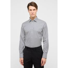 Langarmhemd Eterna "SLIM FIT", Herren, Gr. 38, Normalgr&ouml;&szlig;en, navy, Satin, 100% Baumwolle, schmal, Manschette, Hemden, NON IRON (b&uuml;gelfrei)
