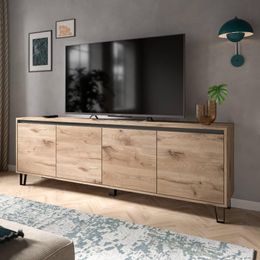 Pharao24.de TV Sideboard Phonom&ouml;bel 4 t&uuml;rig in modernem Design