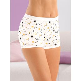 w&auml;schepur Panty W&Auml;SCHEPUR, Damen, Gr. 40/42, 2 Stk., wei&szlig; (wei&szlig;, bedruckt), 95% Baumwolle, 5% Elasthan, Unterhosen Panty