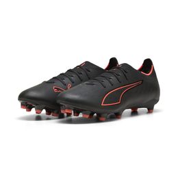 Fu&szlig;ballschuh Puma "ULTRA 6 MATCH FG/AG Fu&szlig;ballschuhe Erwachsene", Damen, Gr. 40, schwarz rot, Obermaterial: Synthetik, Textil; Futter: Synthetik, Textil; Innensohle: Textil; Laufsohle: Synthetik, Schuhe Fu&szlig;ballschuh